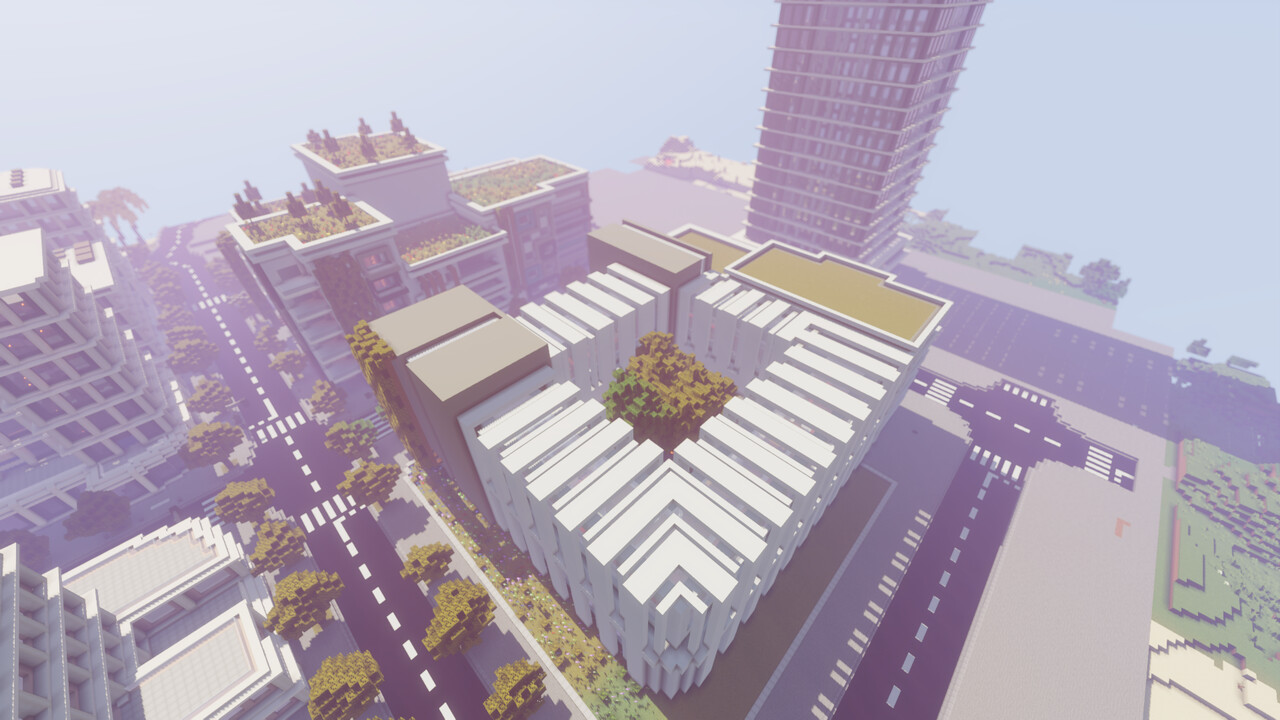 Modern library Minecraft Map