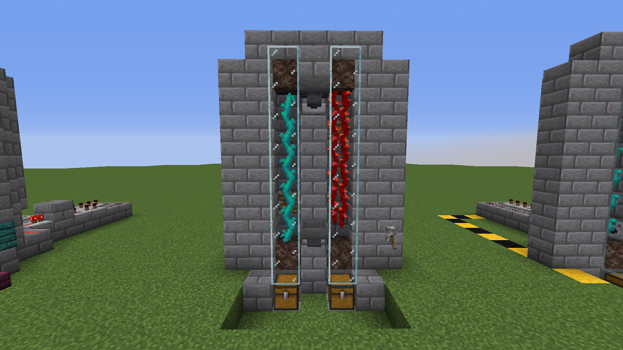 Nether Vine Survival Farm | Weeping and Twisted Vines Minecraft Map