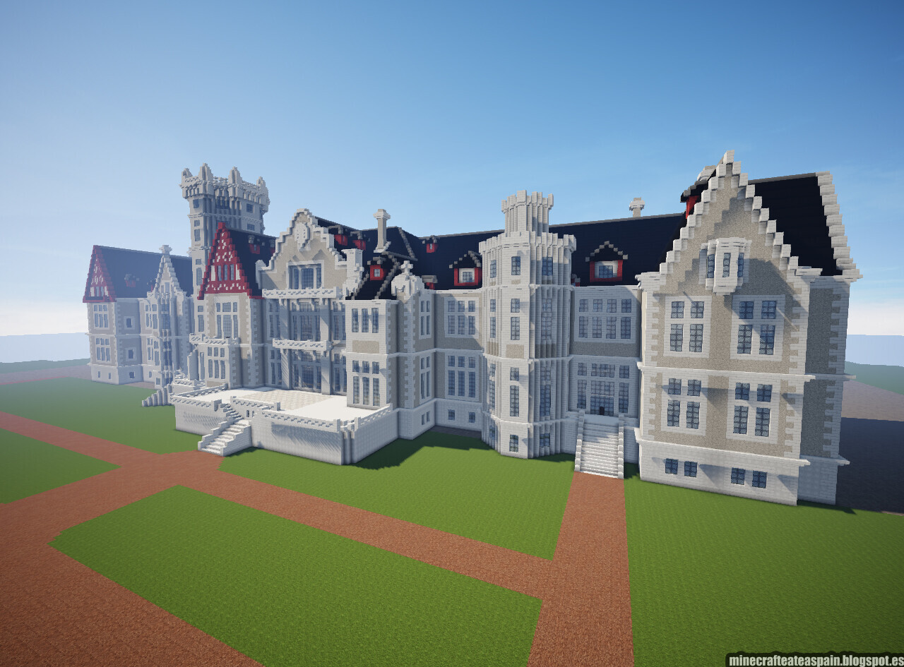 Minecraft replica of the Magdalena Palace, Santander, Spain. Minecraft Map