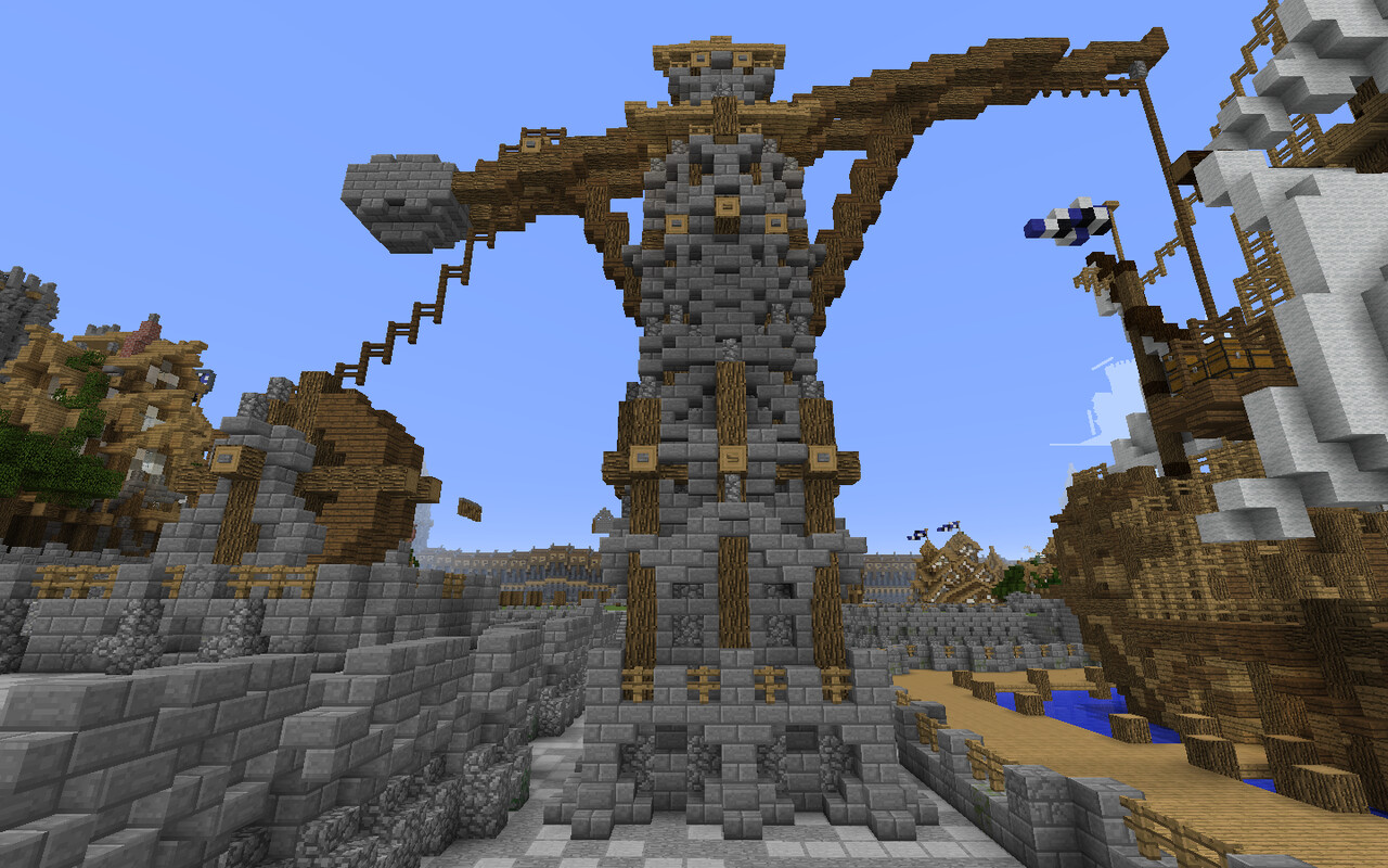 Medieval Fantasy Crane Minecraft Map