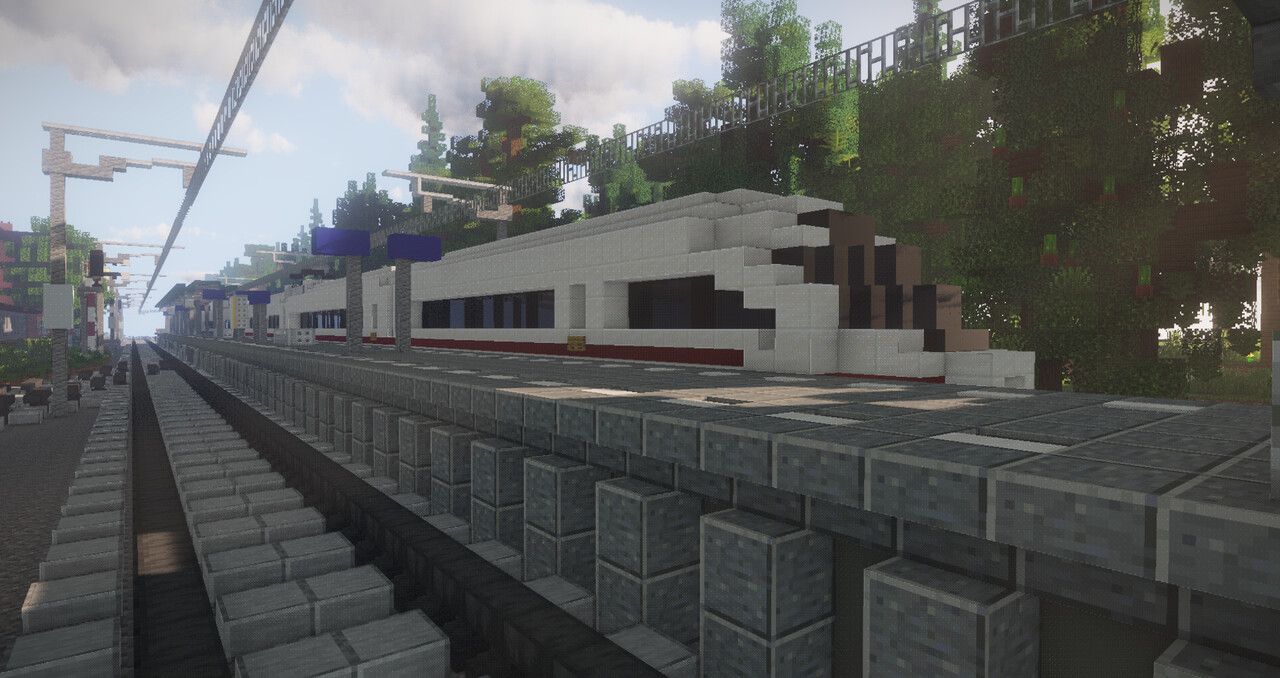ICE3/Highspeedtrain in Minecraft | CREATIONS CM Minecraft Map