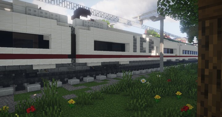 ICE3/Highspeedtrain in Minecraft | CREATIONS CM Minecraft Map