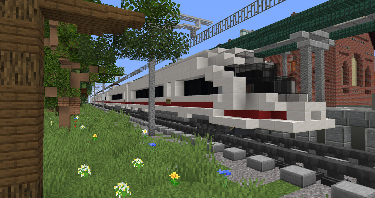 ICE3/Highspeedtrain in Minecraft | CREATIONS CM Minecraft Map