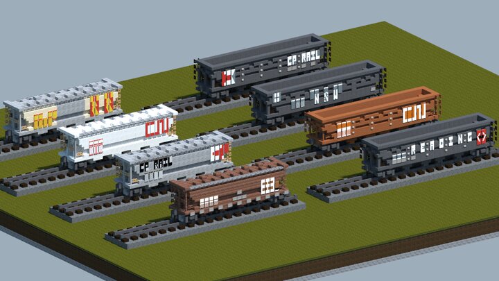 Dreamy's pack of railroad hopper cars #1 [With Download] Minecraft Map