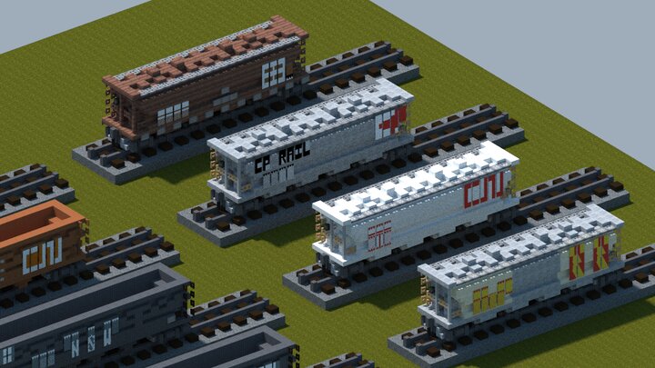 Dreamy's pack of railroad hopper cars #1 [With Download] Minecraft Map