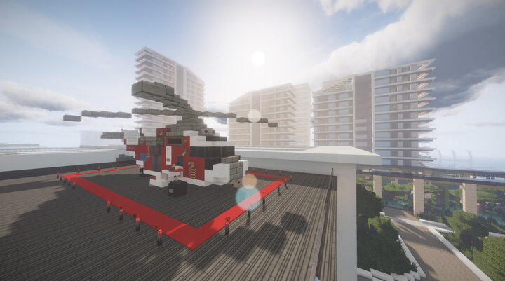 Hospital / Rescue Helicopter Service Minecraft Map