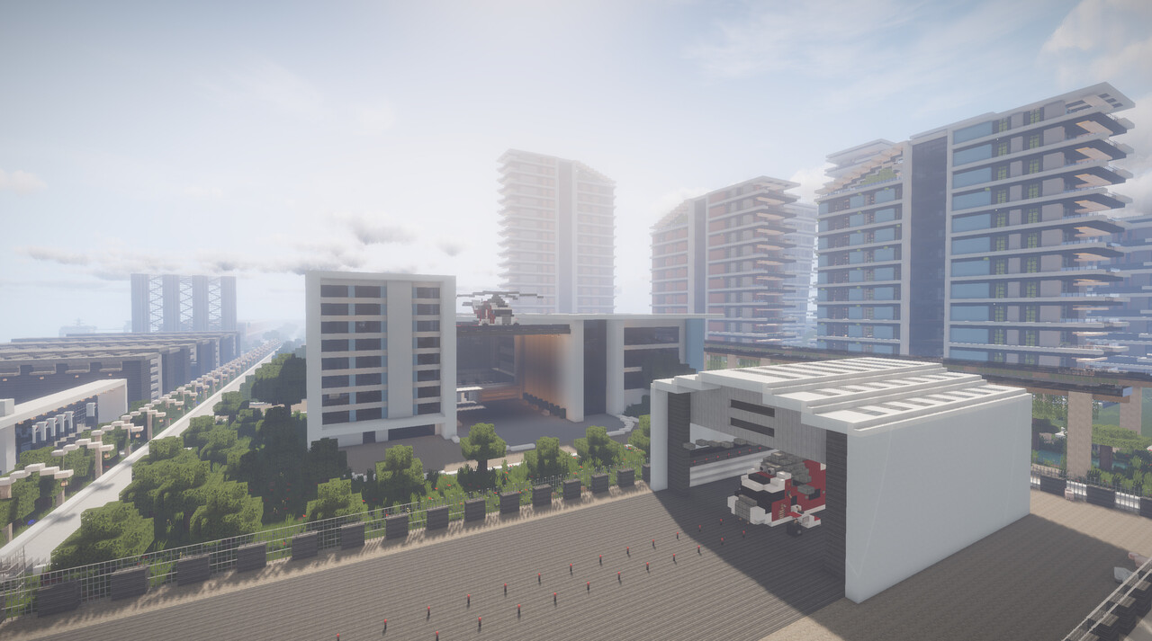 Hospital / Rescue Helicopter Service Minecraft Map