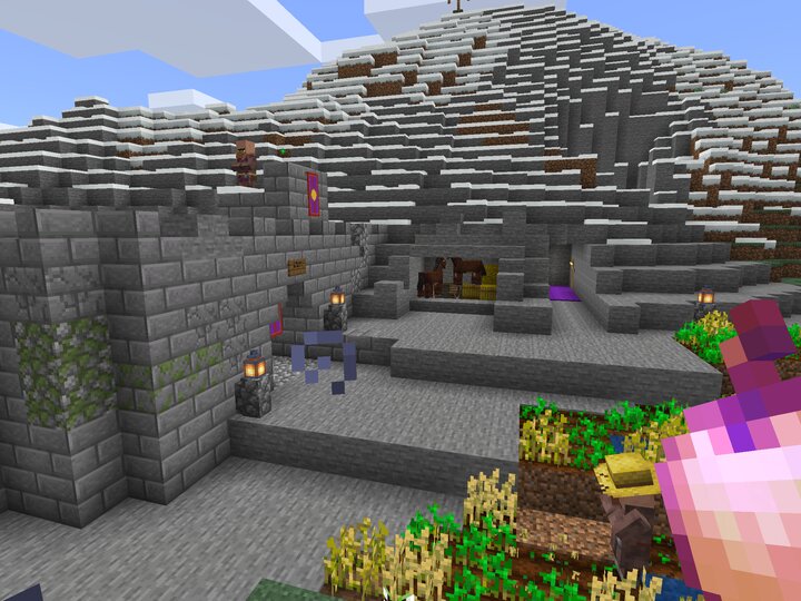 Mountain dwelling Minecraft Map