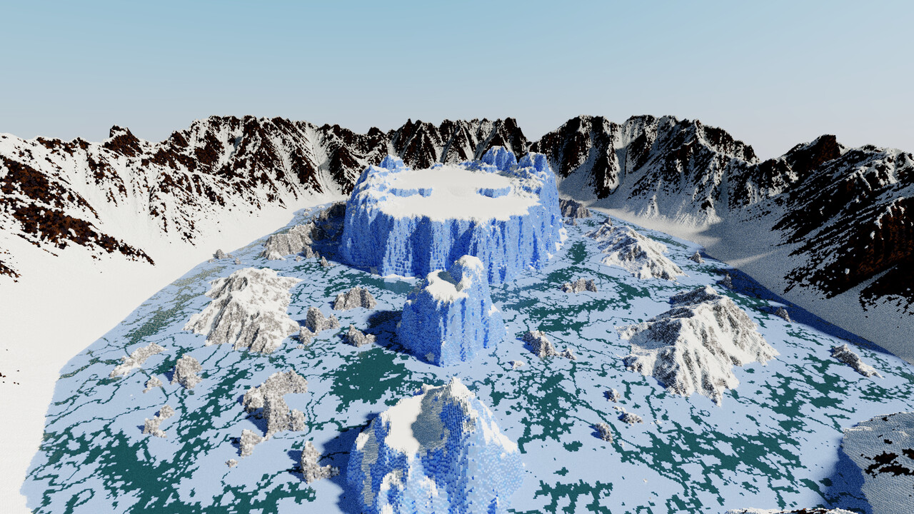 Arctic Glacier/Mountain Map [2k/2k] download Minecraft Map