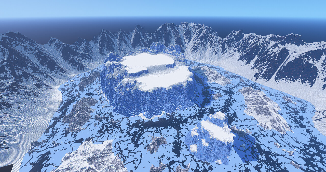 Arctic Glacier/Mountain Map [2k/2k] download Minecraft Map