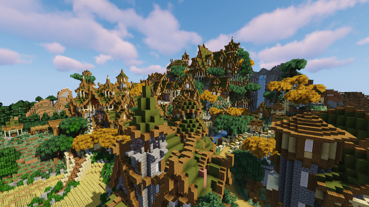 Wood Elven City Minecraft Map