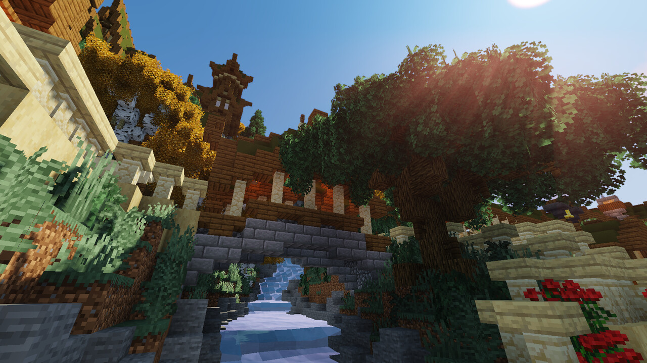 Wood Elven City Minecraft Map