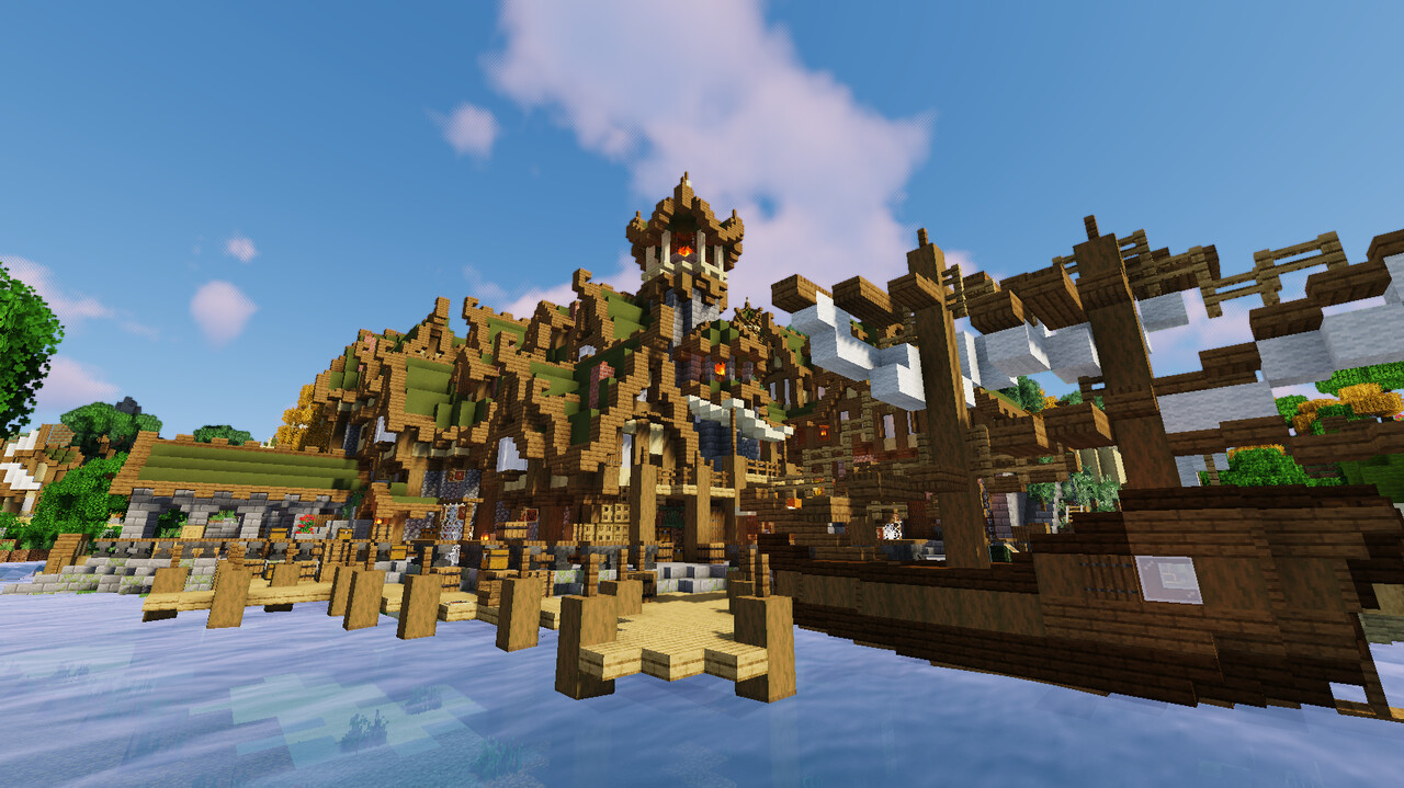 Wood Elven City Minecraft Map