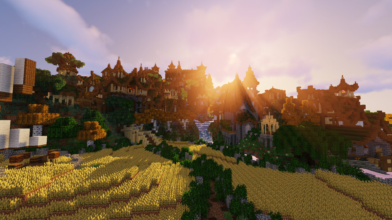 Wood Elven City Minecraft Map