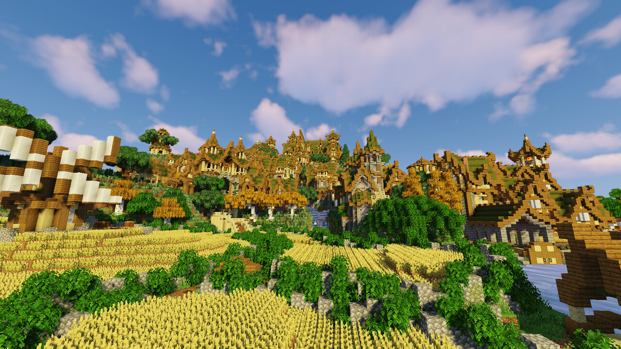 Wood Elven City Minecraft Map
