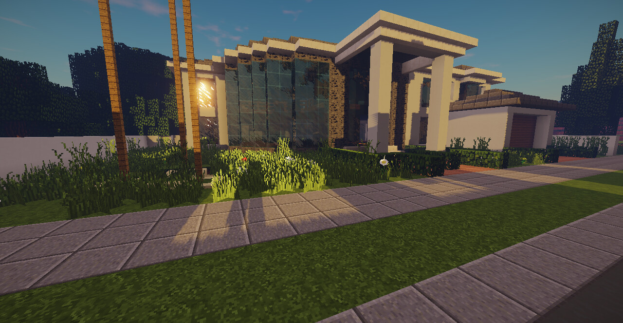 Modern House #21 + Schematics Minecraft Map