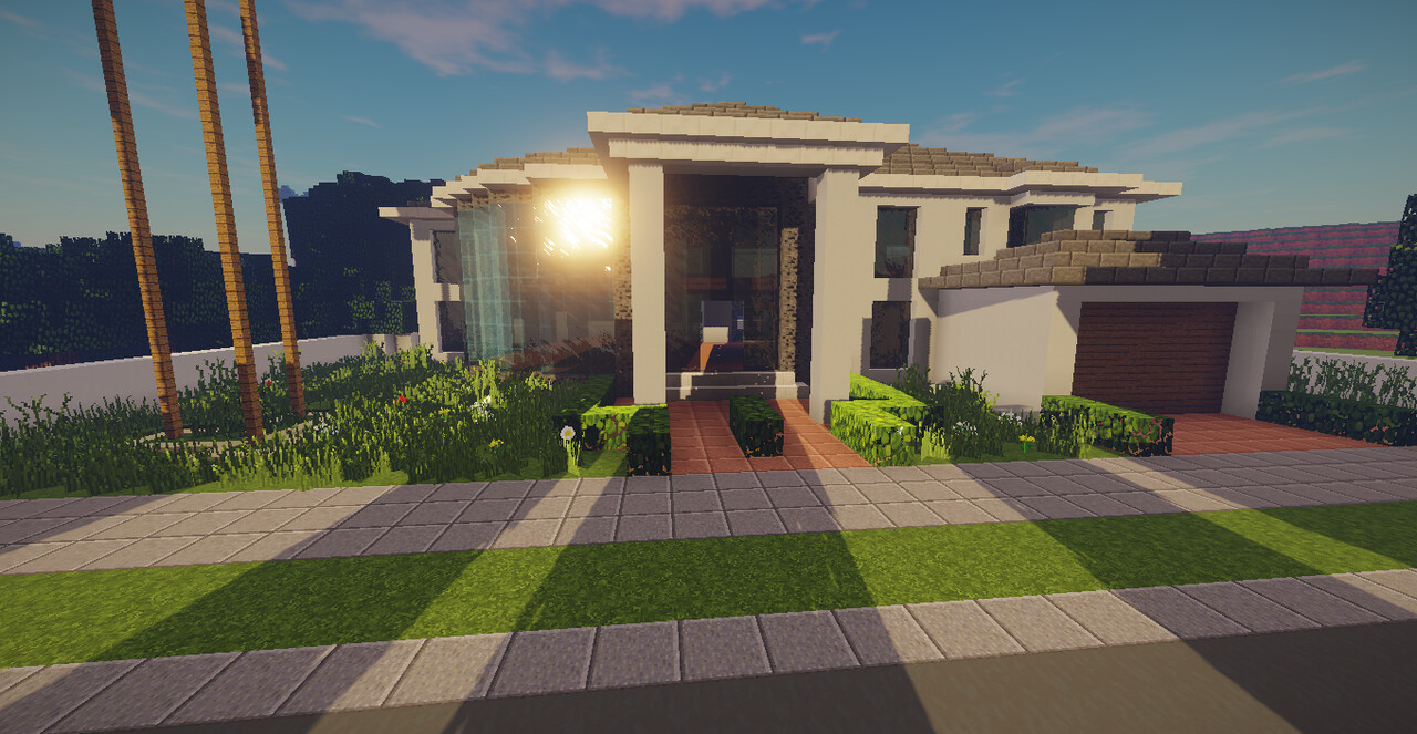 Modern House #21 + Schematics Minecraft Map