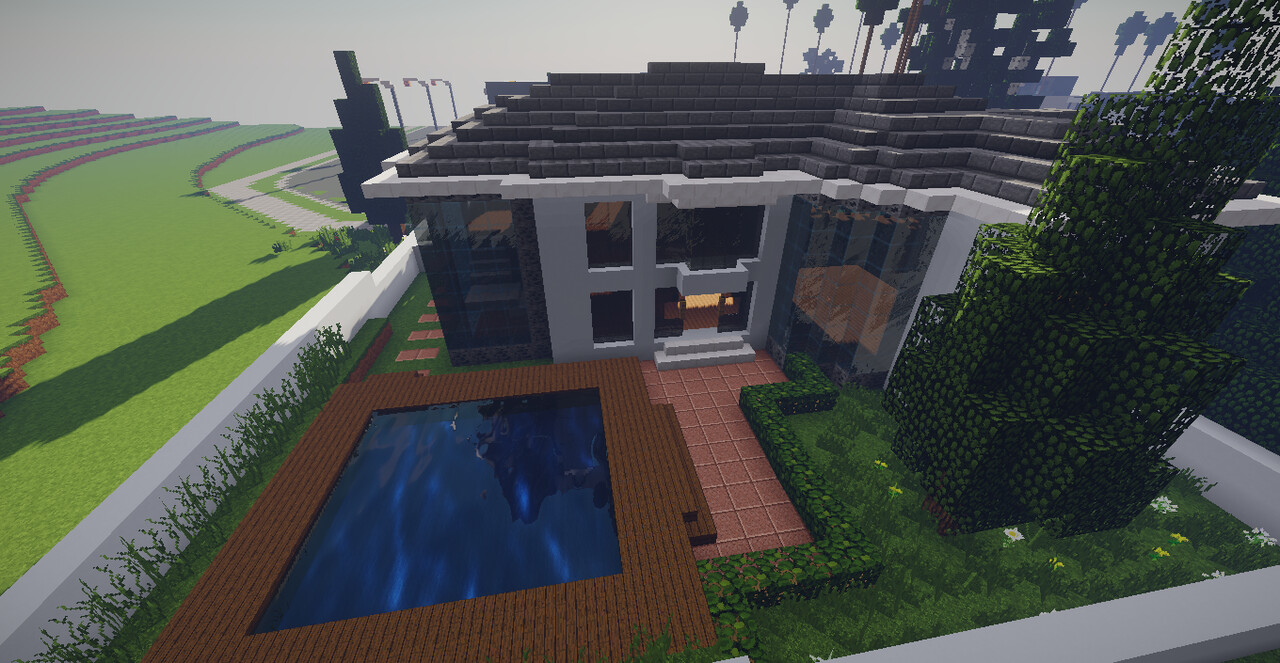 Modern House #21 + Schematics Minecraft Map