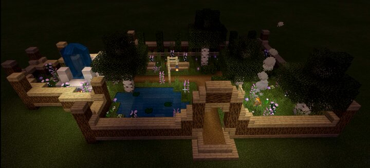Lush Purple Garden Minecraft Map
