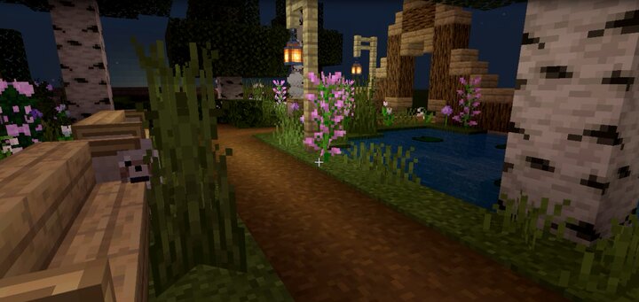 Lush Purple Garden Minecraft Map