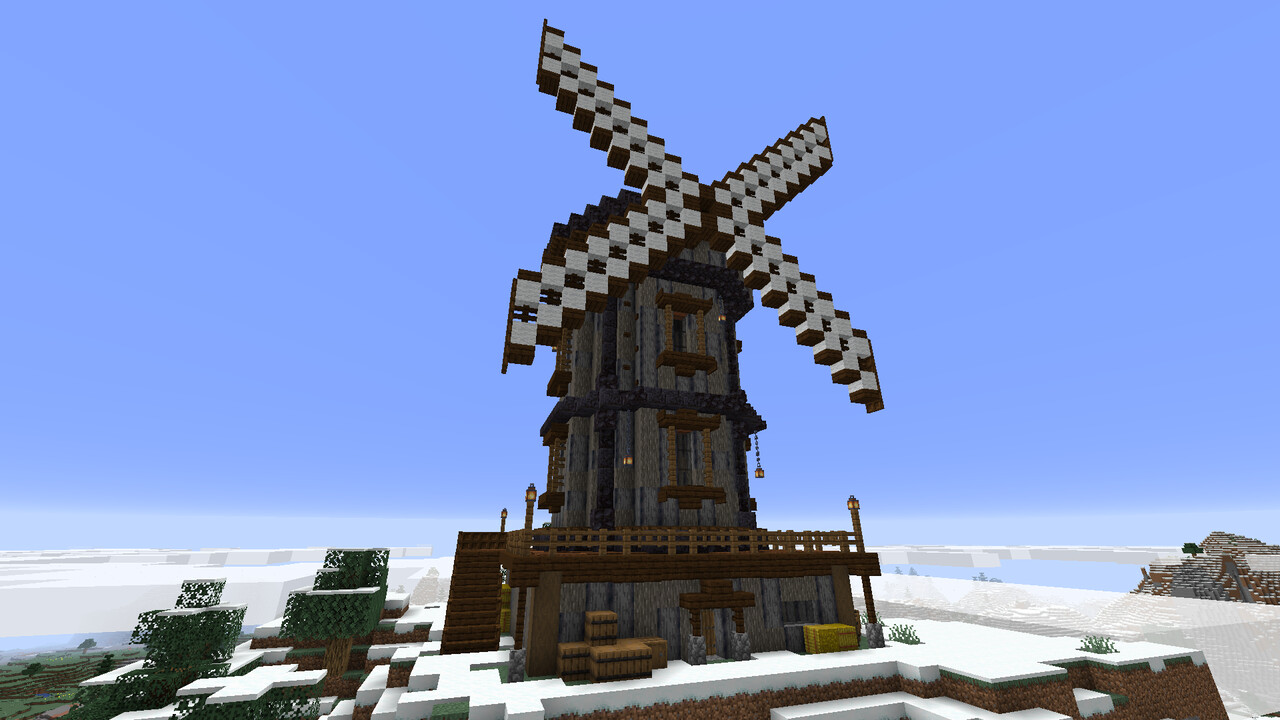 Rustic Awesome Windmill!! Minecraft Map