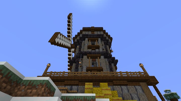 Rustic Awesome Windmill!! Minecraft Map