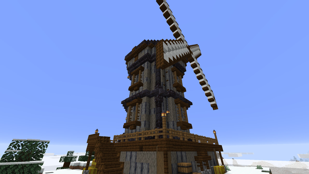 Rustic Awesome Windmill!! Minecraft Map