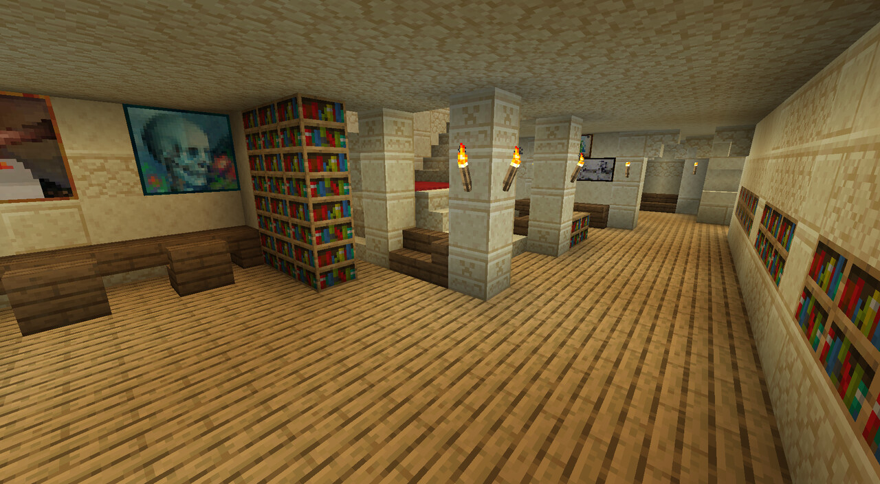 Desert Library Minecraft Map