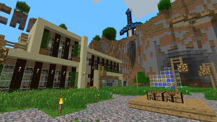 My Minecraft Server Town Minecraft Map