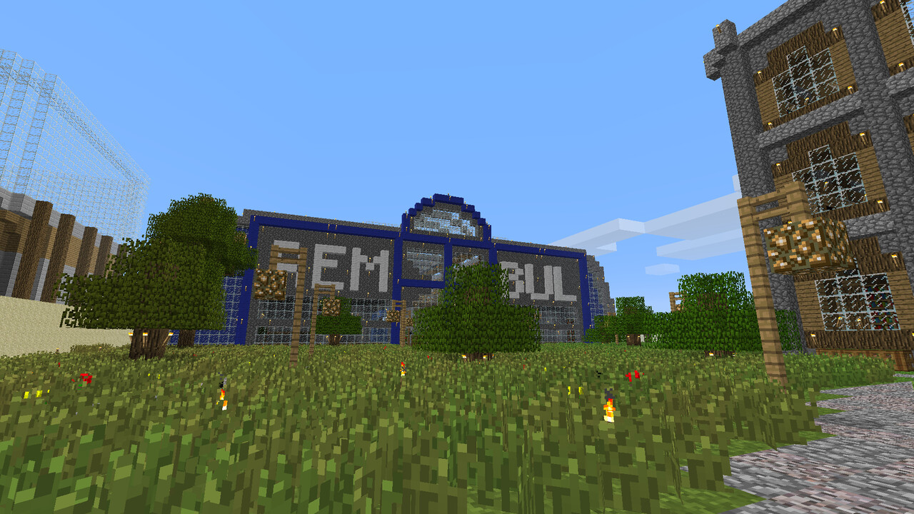 My Minecraft Server Town Minecraft Map