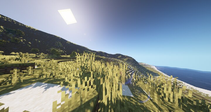 Island of Rhodes, Greece [9760 x 9290] Minecraft Map