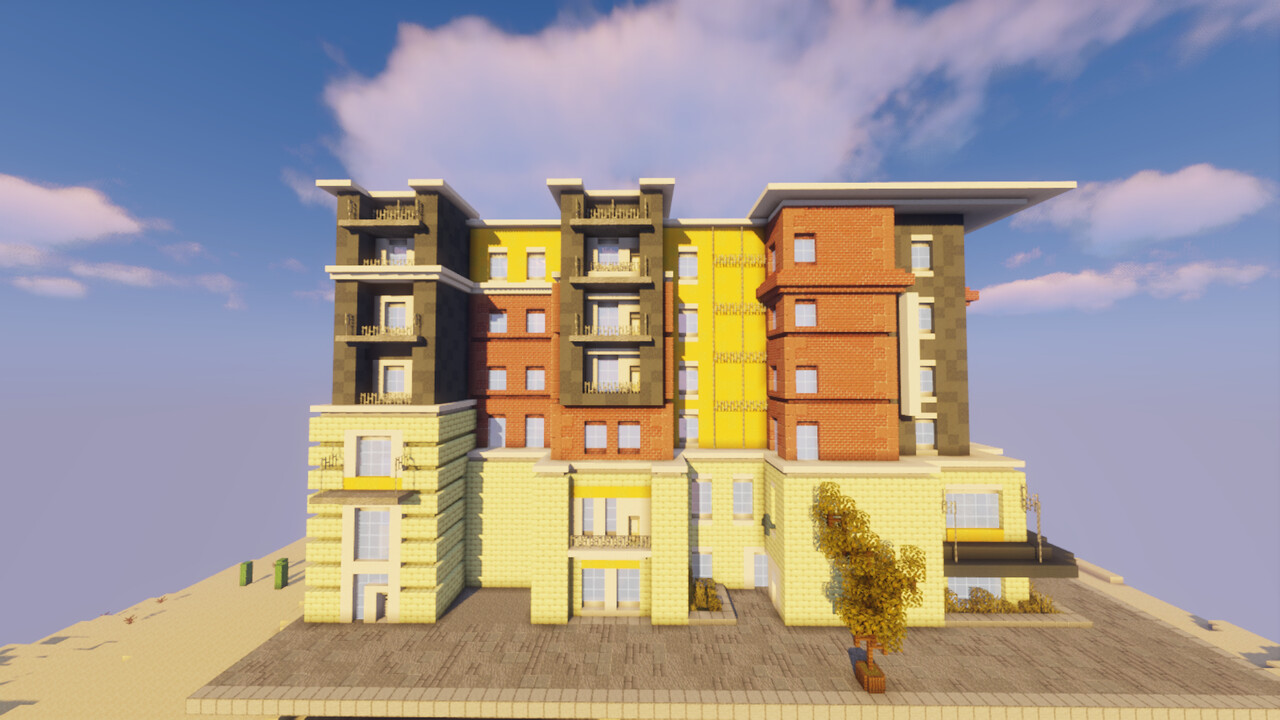 Modern Apartment Complex Minecraft Map