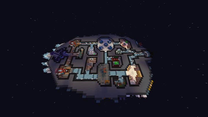 The SKELD from Among us in Minecraft! (With Dropship) Minecraft Map