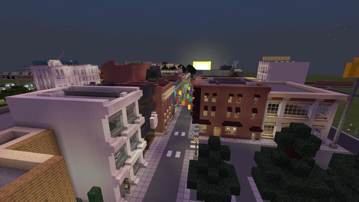 Skyline of the city Minecraft Map
