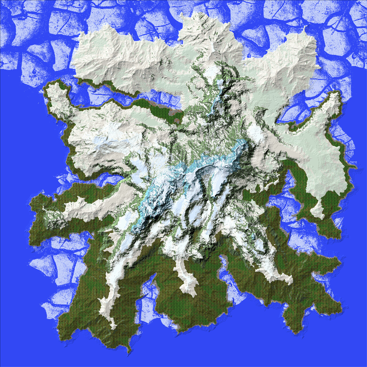 Island on the Arctic Minecraft Map