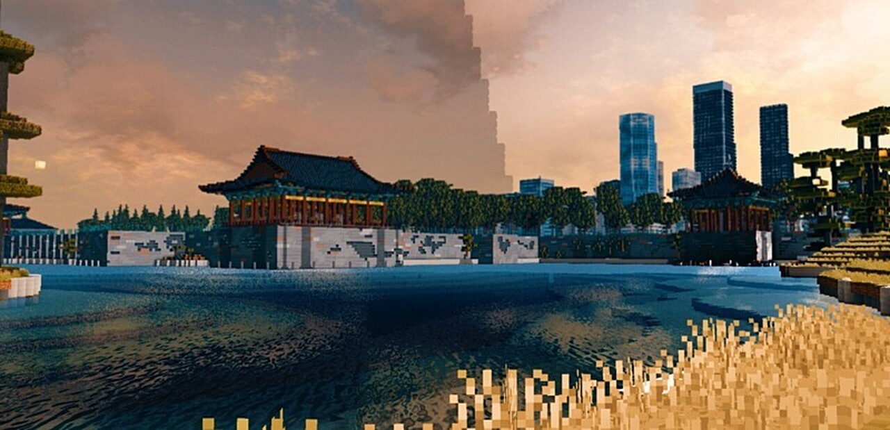 [oriental][慶州 東宮or 月池][The Moon Lake of the East Palace] Minecraft Map