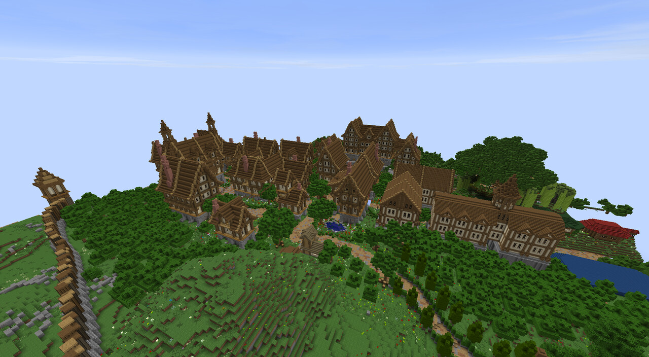 Bree, Third age of Middle Earth [Human Village] - LOTR+ mod Minecraft Map