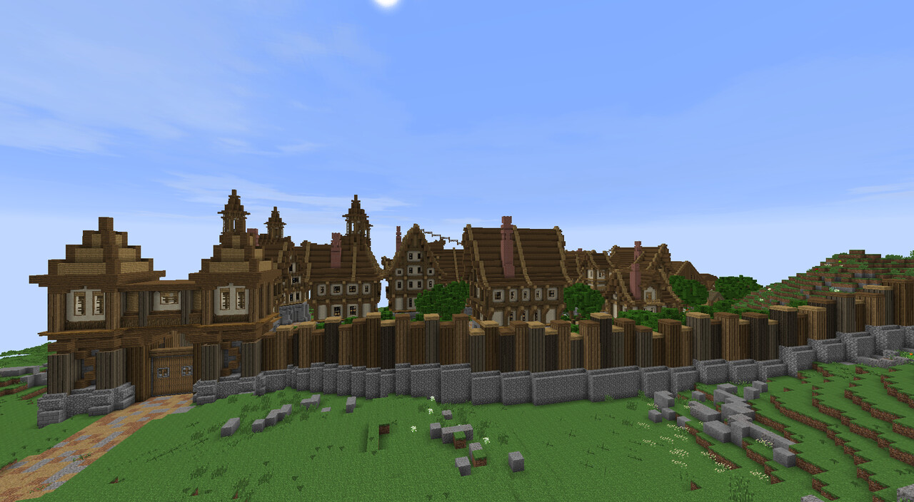 Bree, Third age of Middle Earth [Human Village] - LOTR+ mod Minecraft Map