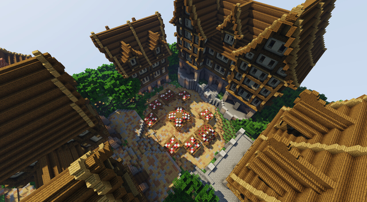 Bree, Third age of Middle Earth [Human Village] - LOTR+ mod Minecraft Map