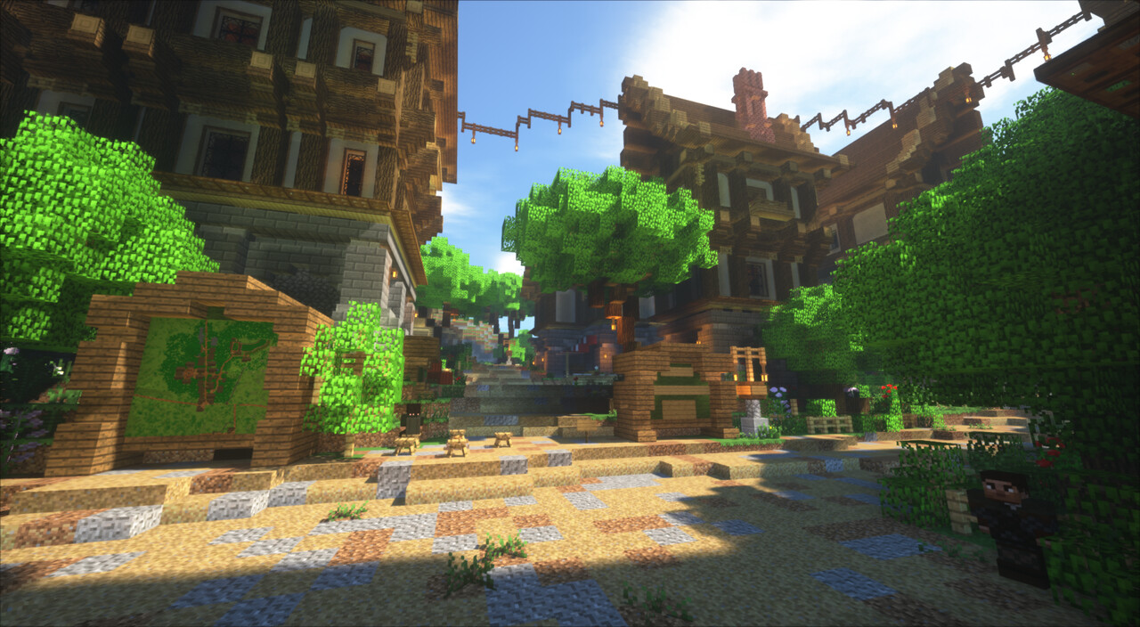 Bree, Third age of Middle Earth [Human Village] - LOTR+ mod Minecraft Map