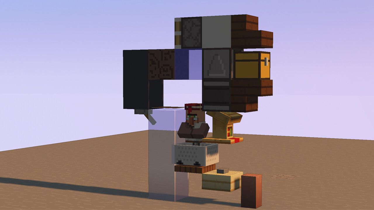 New villager trading center with soul sand 1.16+ Minecraft Map