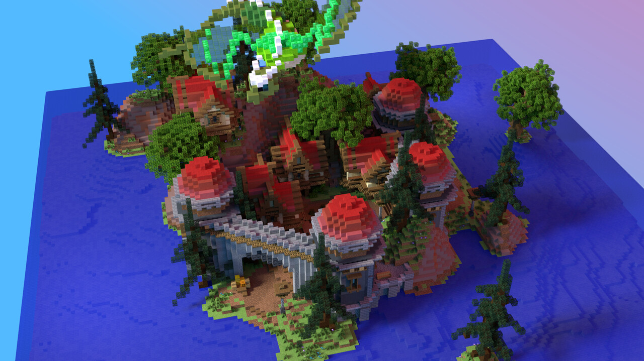 Lobby Pack 4x Lobby (Seasons: Spring, Summer, Autumn, Christmas) [VIEW ONLY] Minecraft Map