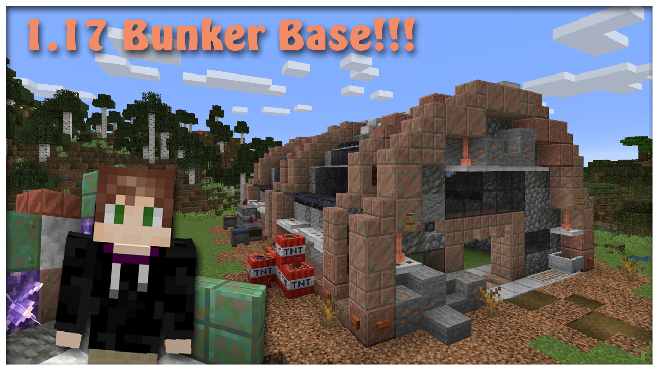 1.17 Above Ground Bunker Base!!! Minecraft Map