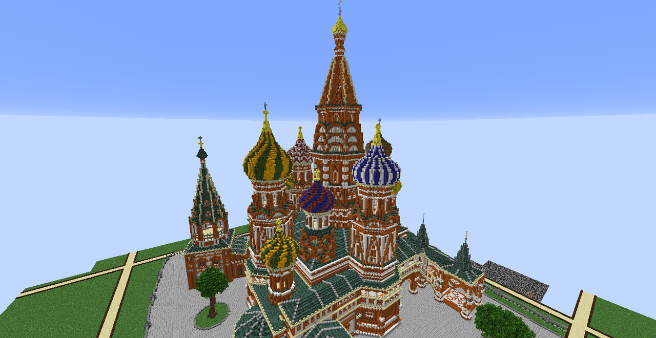 Saint Basil's Cathedral - 4:1 Minecraft Map