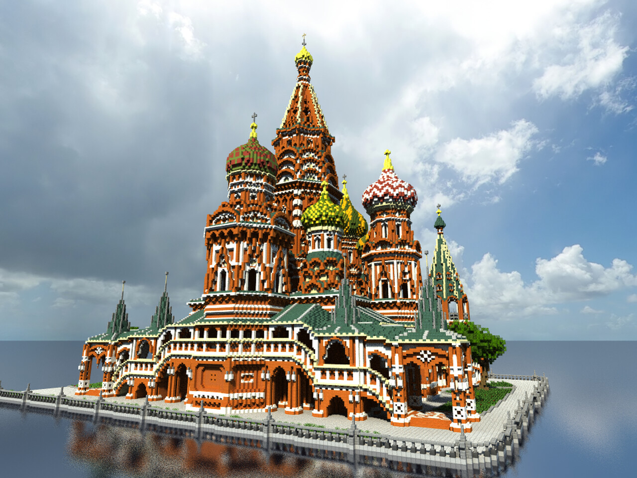 Saint Basil's Cathedral - 4:1 Minecraft Map