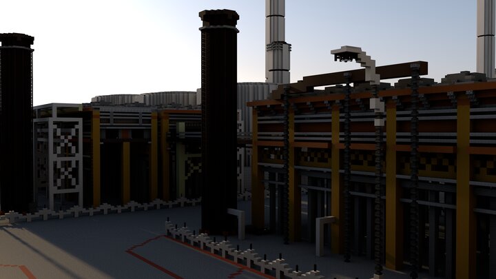 Oil refinery in Texas Minecraft Map