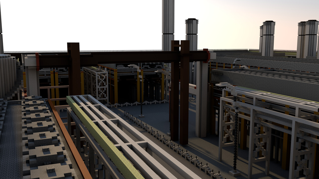 Oil refinery in Texas Minecraft Map