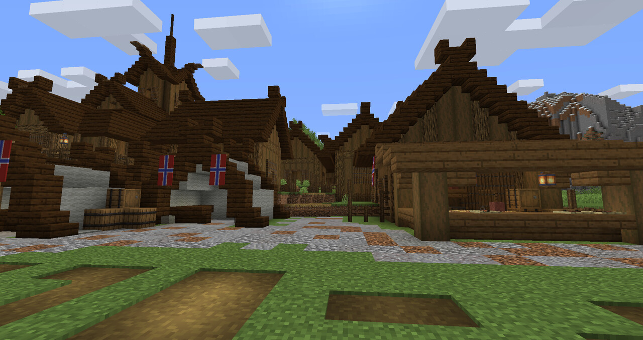 Norwegian Viking Village Minecraft Map