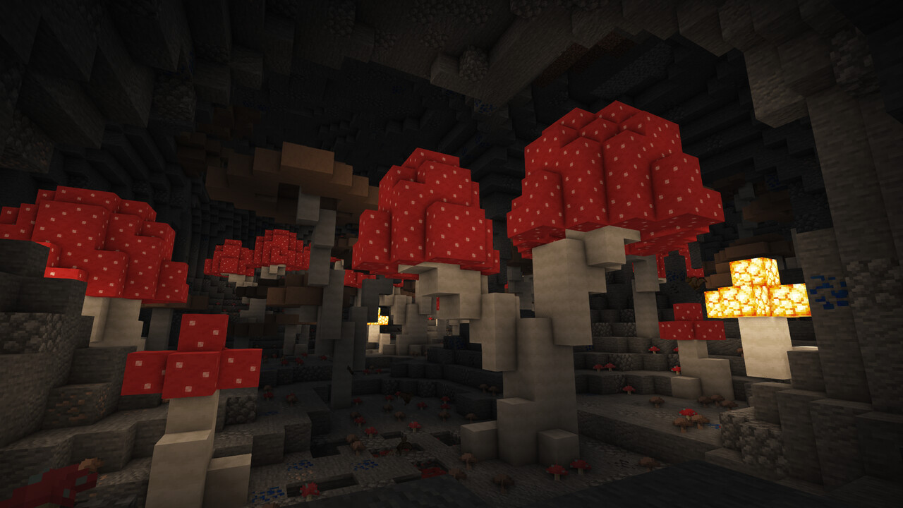 Mountains, caves and underground structures for you to explore ...