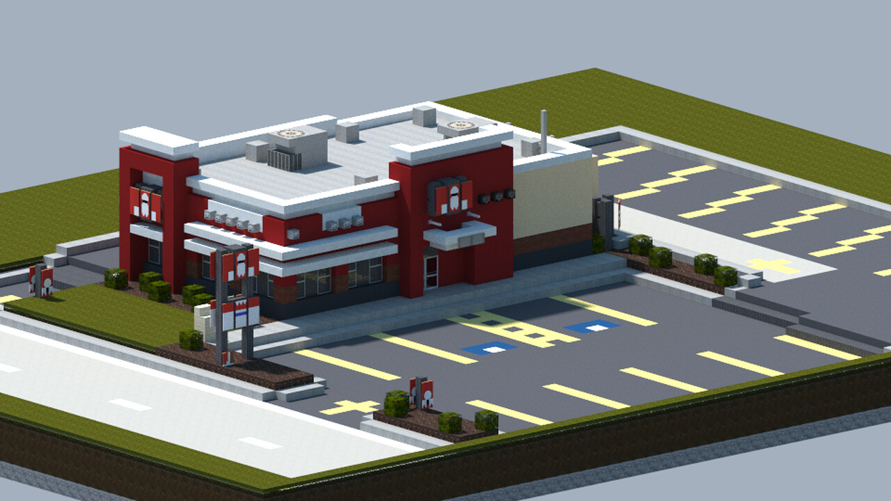 KFC, Kentucky Fried Chicken [With Interior, and download] Minecraft Map